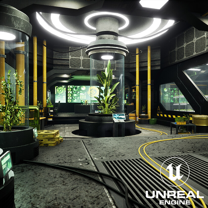 ArtStation - Hydroponic Bunker | Environment Level