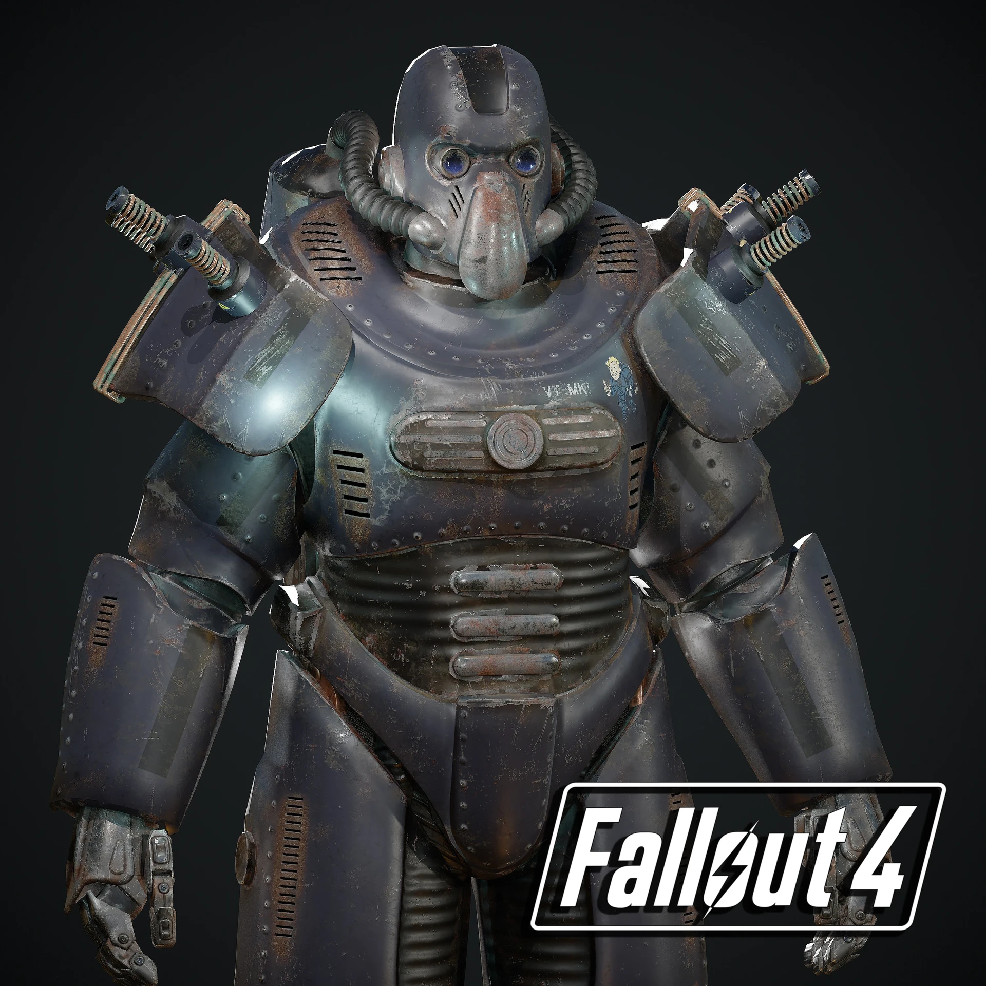 ArtStation - Fallout 4 Vault Tec Power Armor Texture work