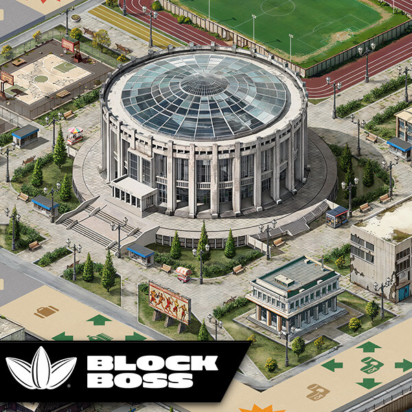 ArtStation - Sports district - Game level map