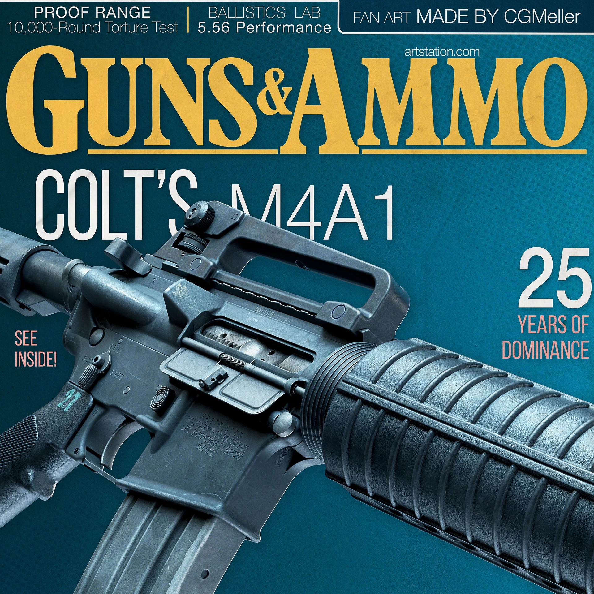 ArtStation - M4A1 Carbine Assembly & Disassembly