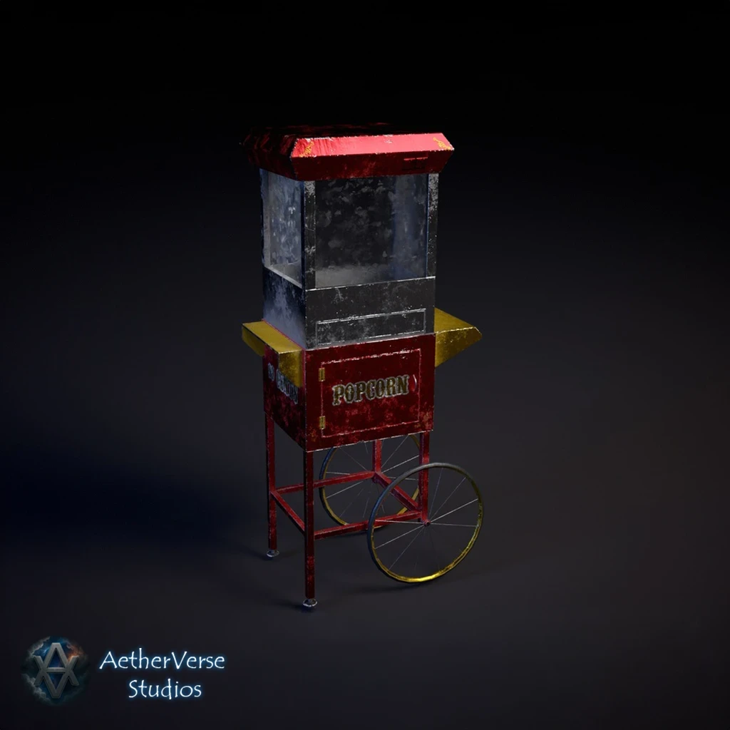 ArtStation - Carnival Popcorn Machine