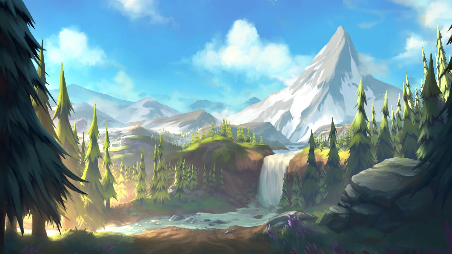 Eduardo Enrique Boesche Quán - Background Painting for a clients game