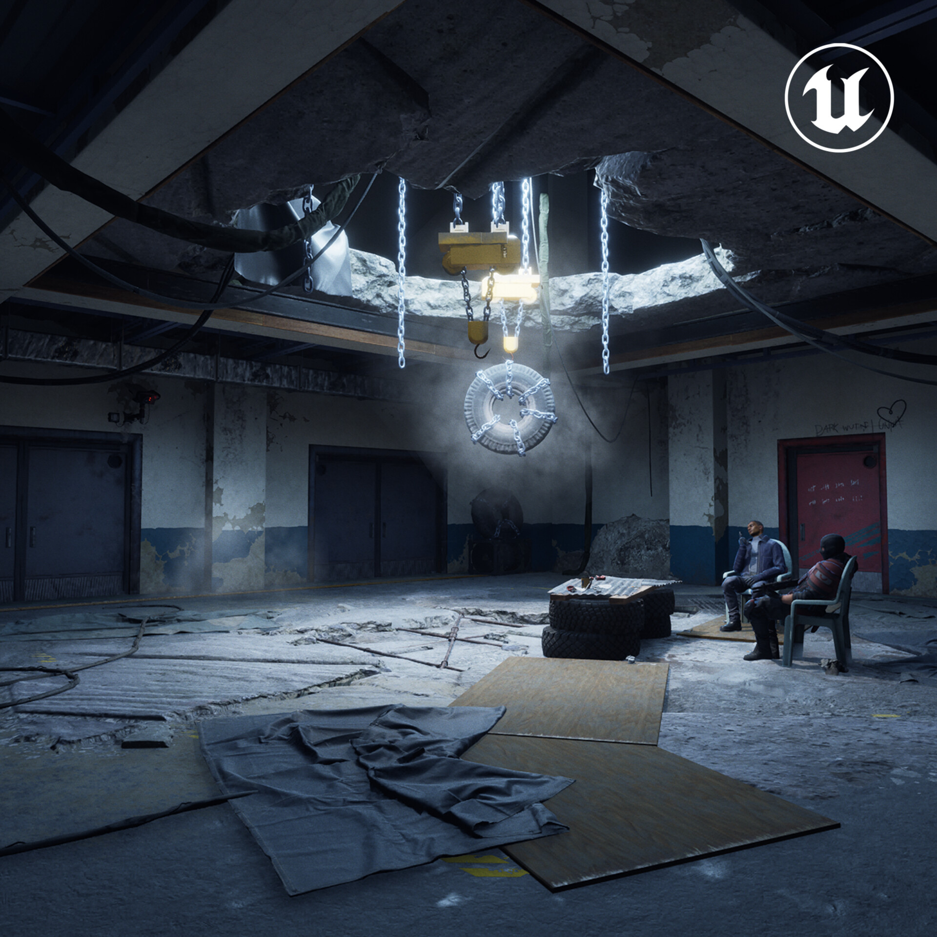 ArtStation - Industrial Rave Arena | Level Art