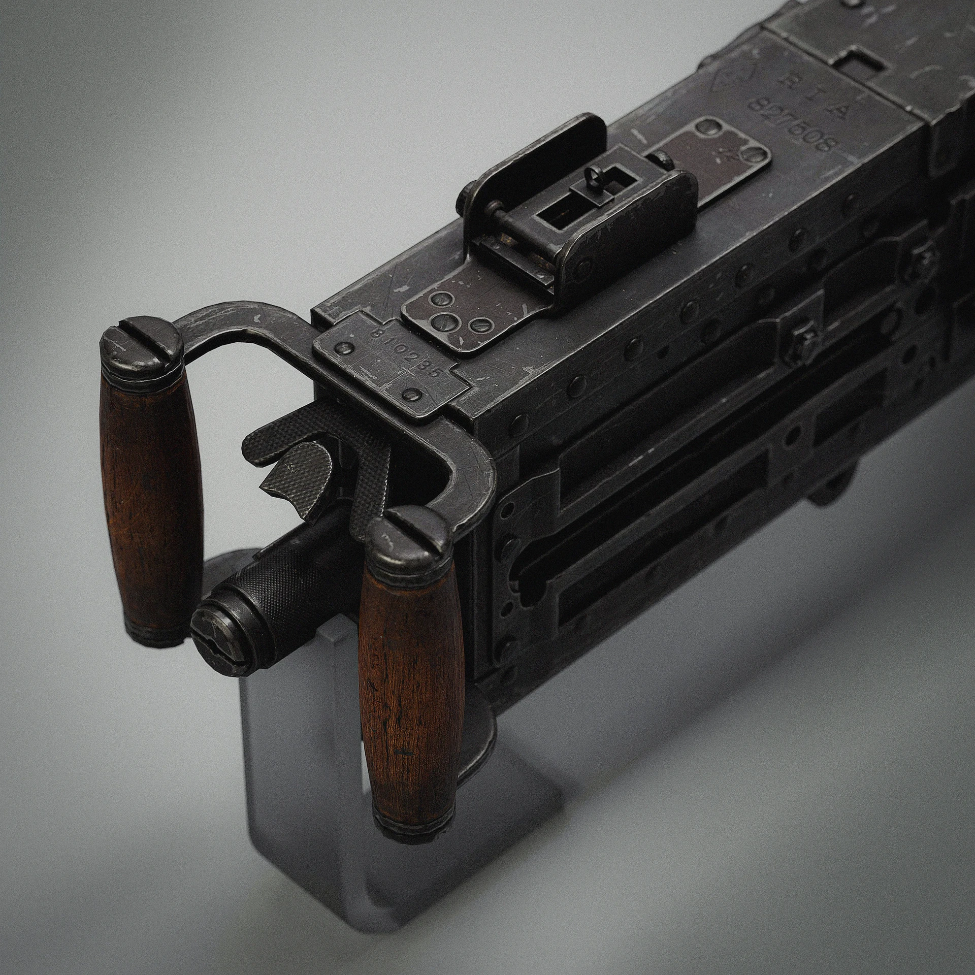 ArtStation - M2 Browning 50 Cal Machine Gun - Rust