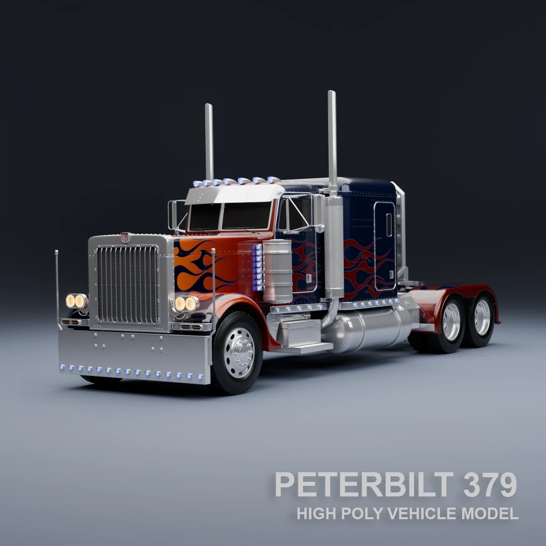 ArtStation - PETERBILT 379 - High-Poly Vehicle Model