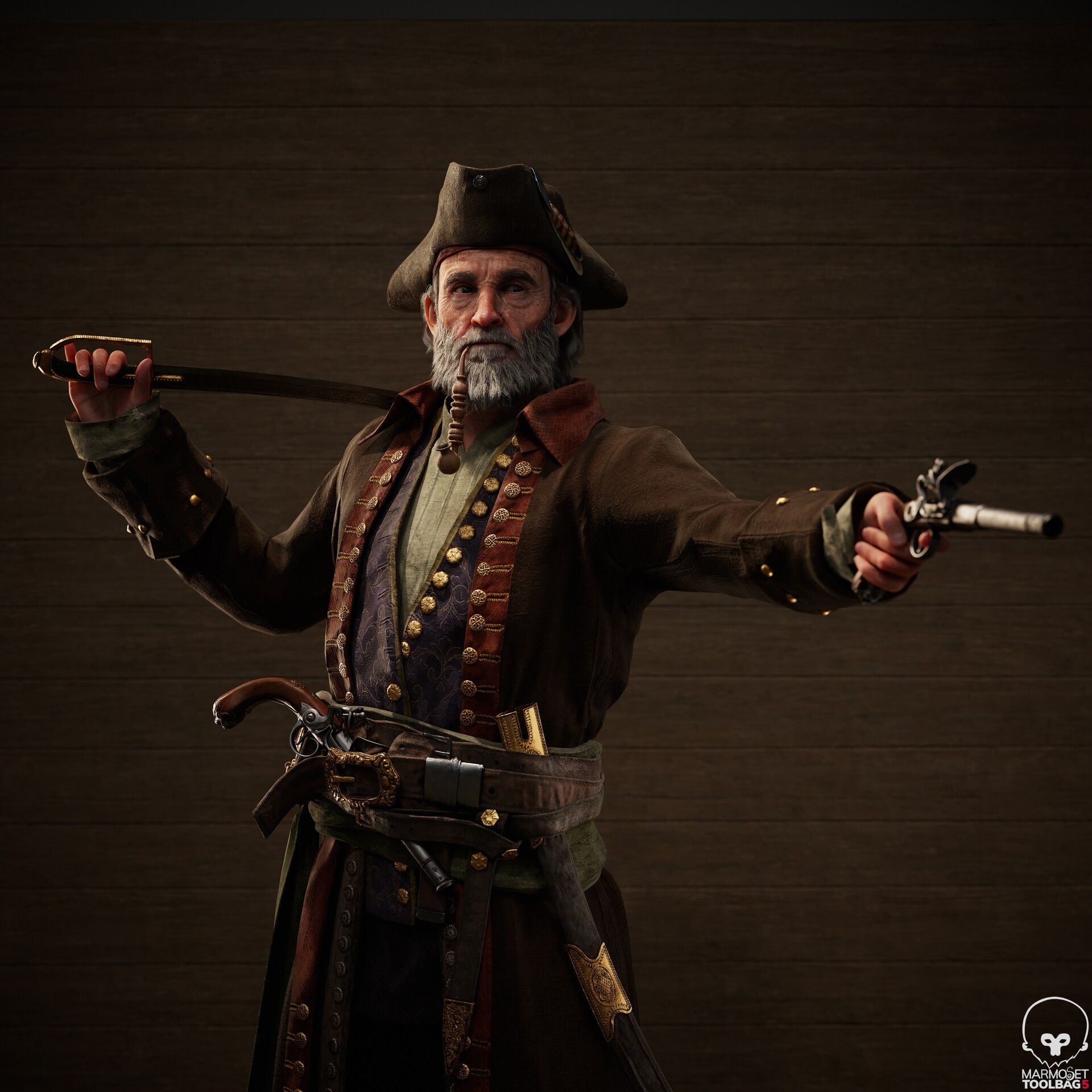 ArtStation - Pirate Captain (Realtime)