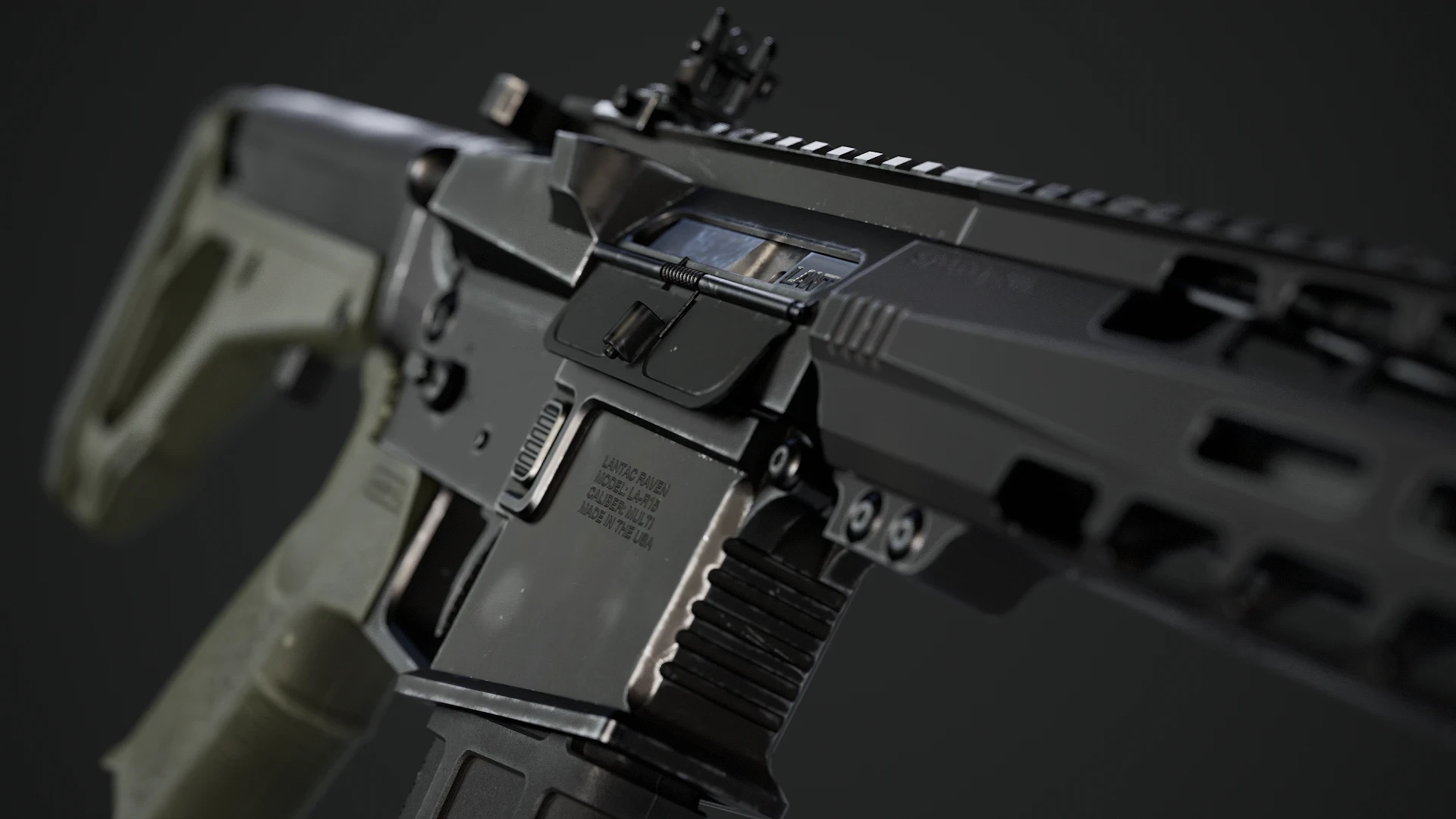 Garrett Bell - 3D Artist - Lantac Raven AR15