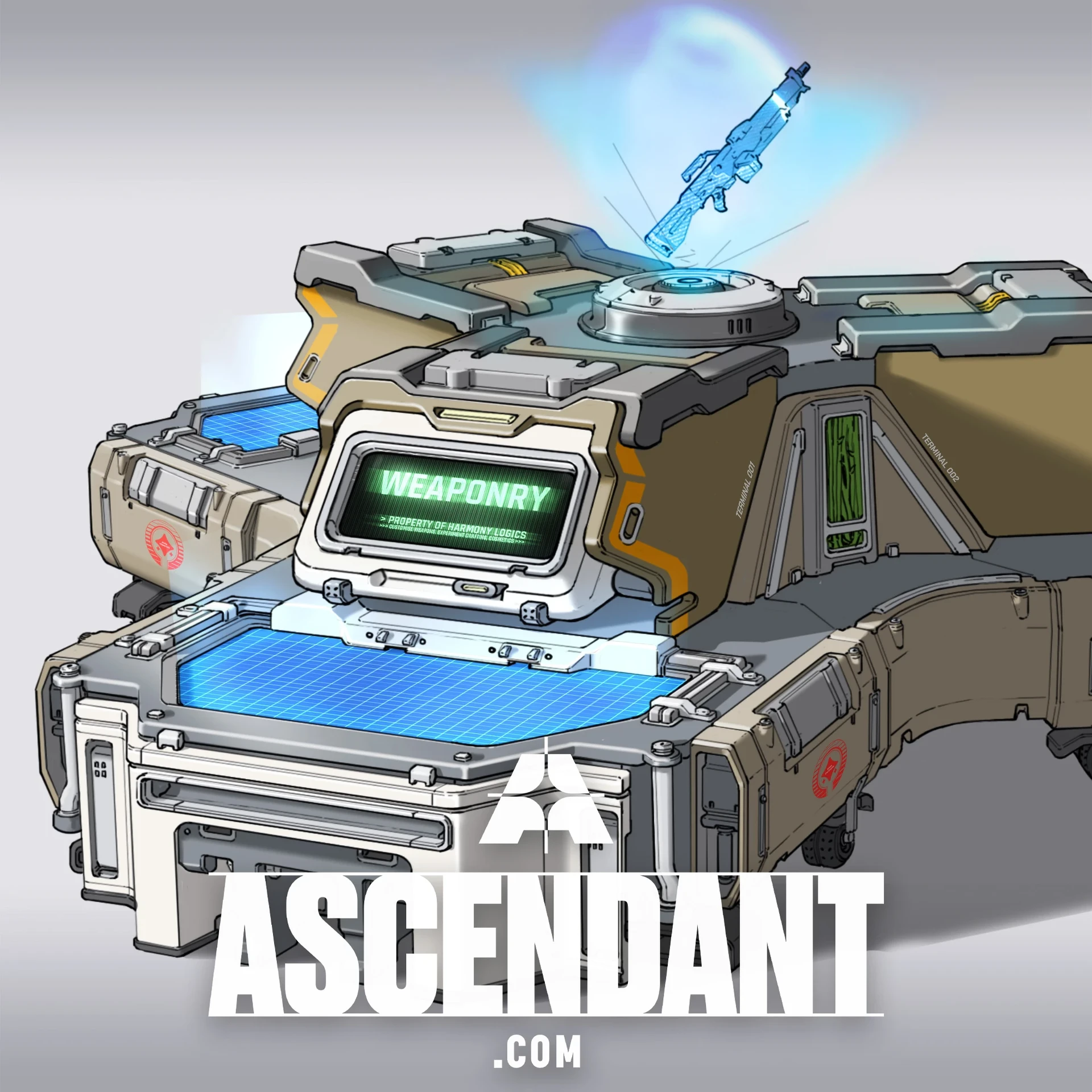 ArtStation - ASCENDANT - Console & Station Props (PT.04)
