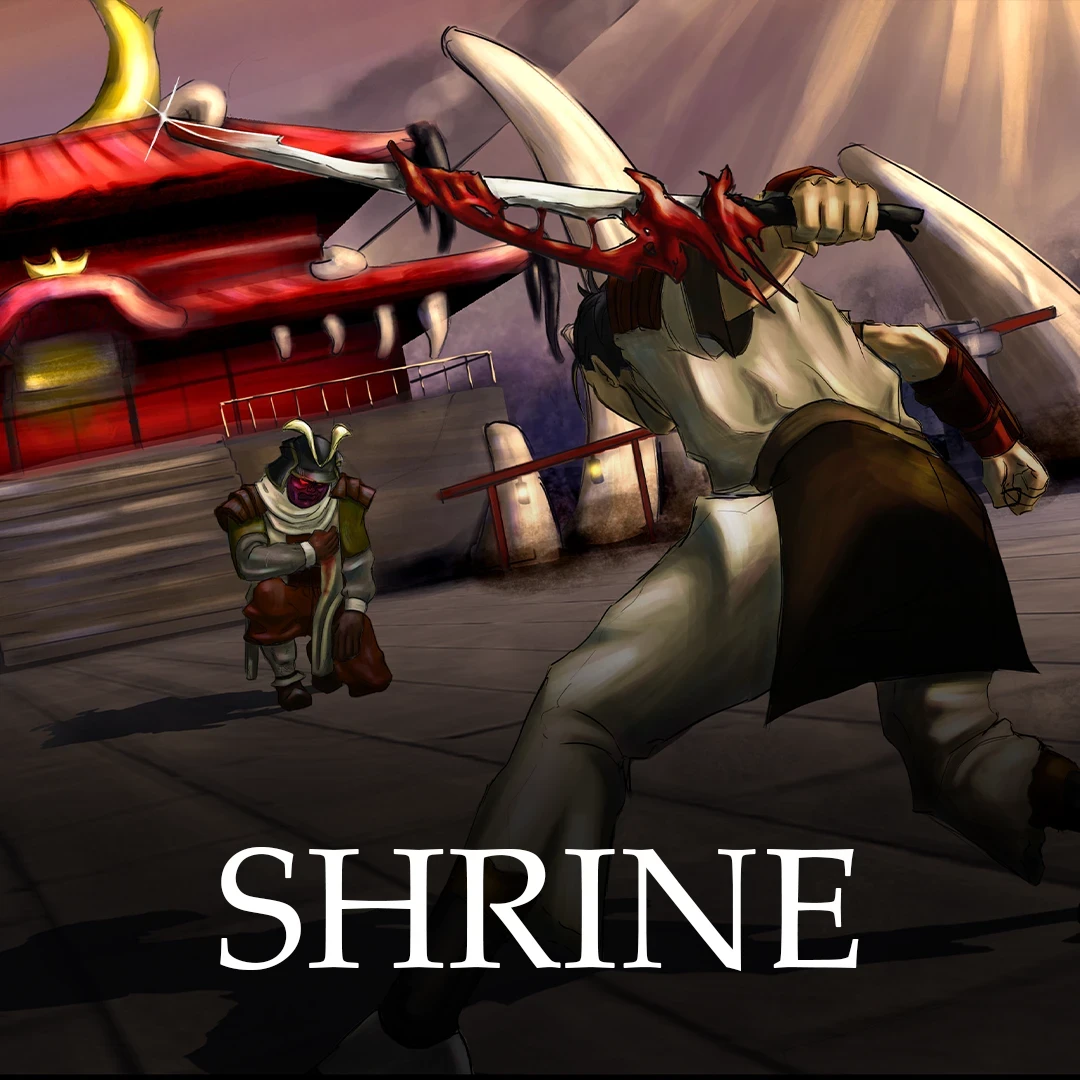 ArtStation - Shrine game mockup