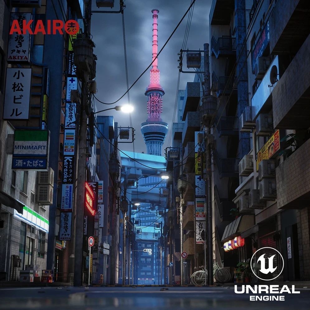 ArtStation - Tokyo Street Level | Night