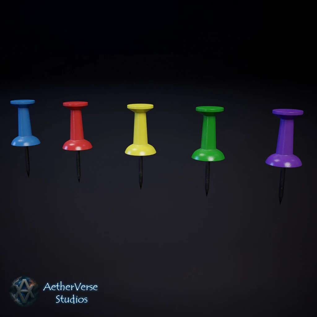 ArtStation - Push Pin Thumb Tacks