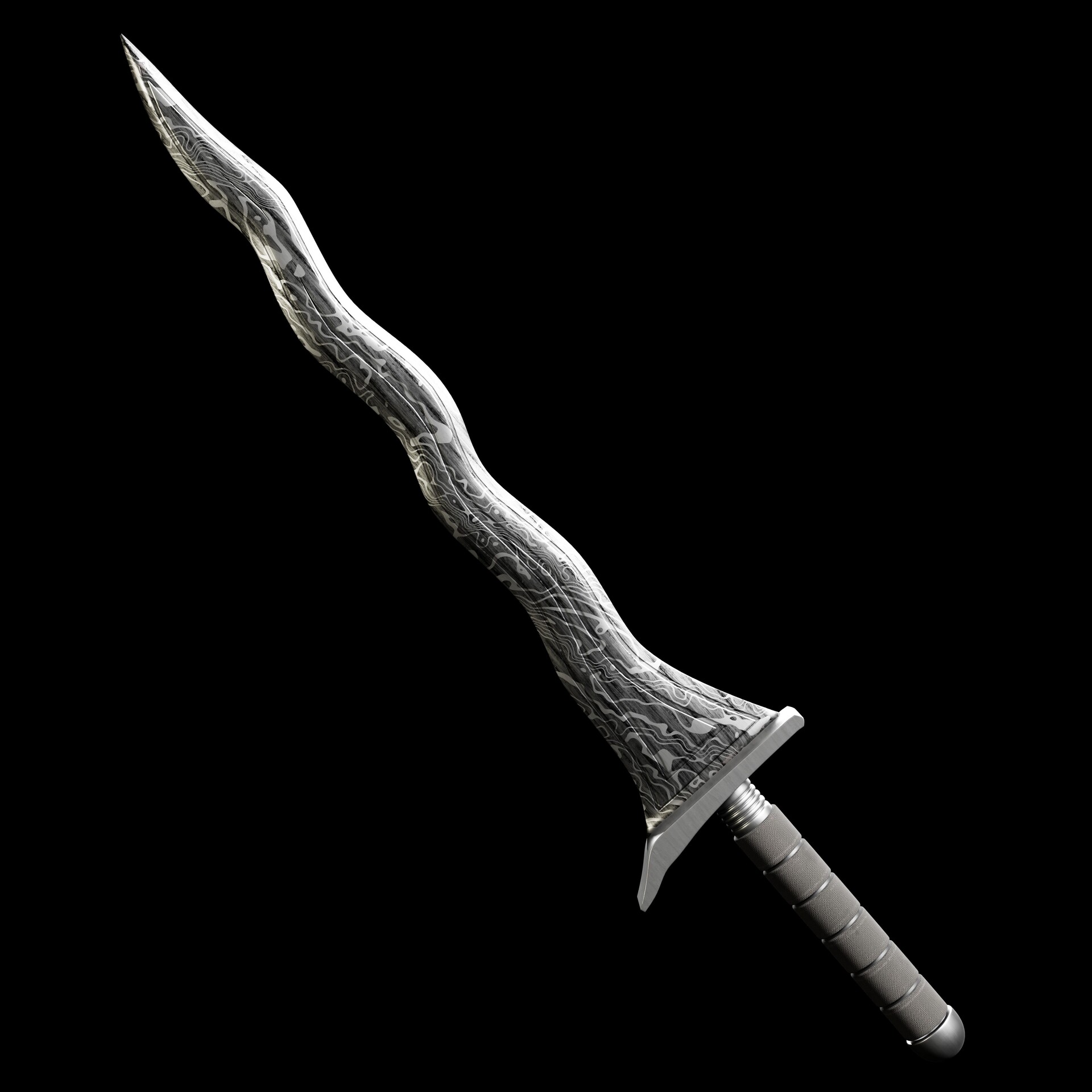 ArtStation - Kris v1 - Damascus Finish