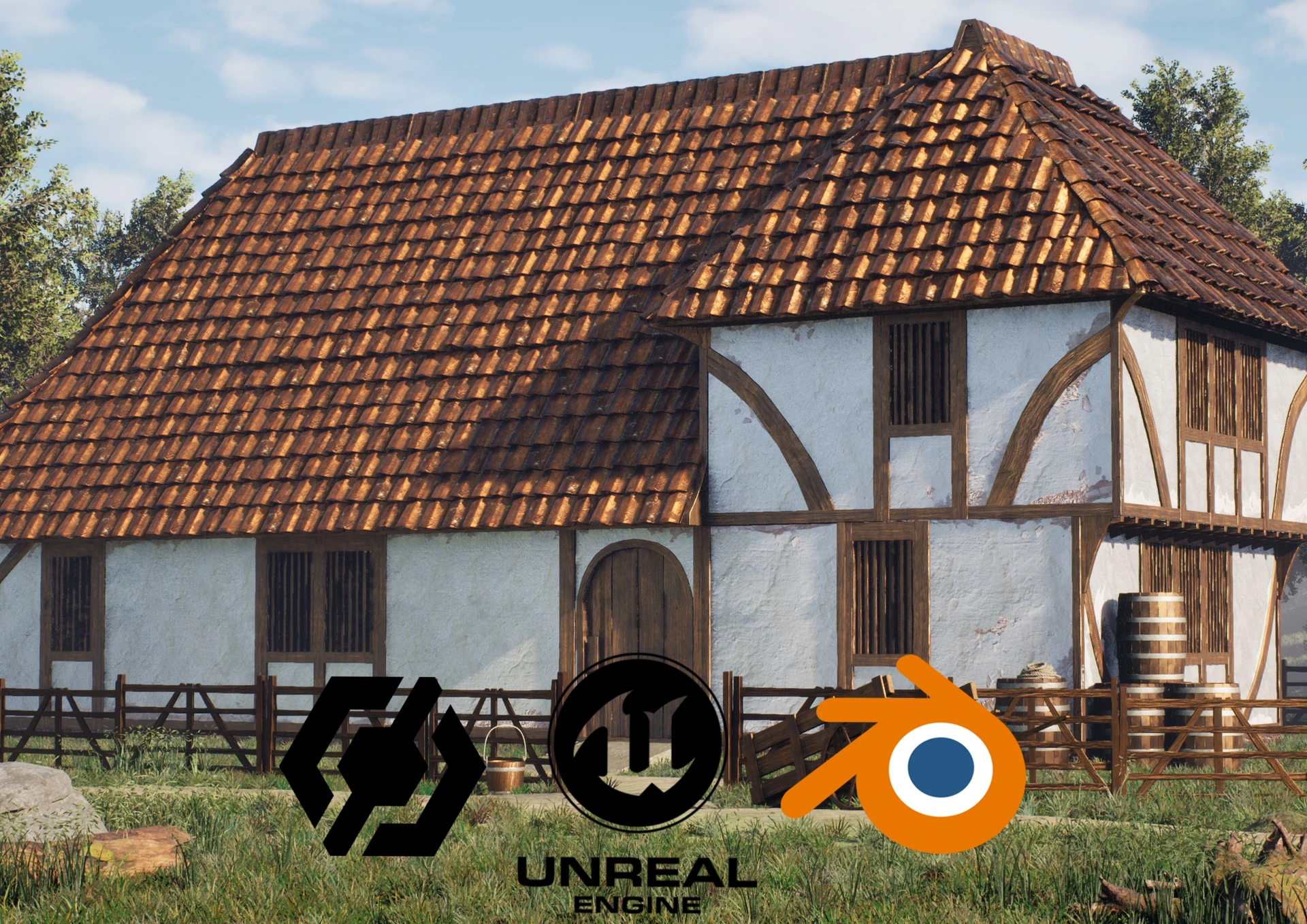 ArtStation - Late Middle Ages House Modular Environment