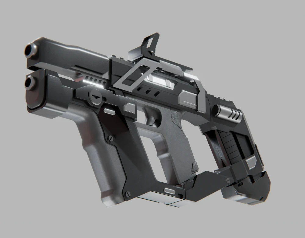 ArtStation - HAISON 57R — Futuristic Compact SMG Concept (2025)
