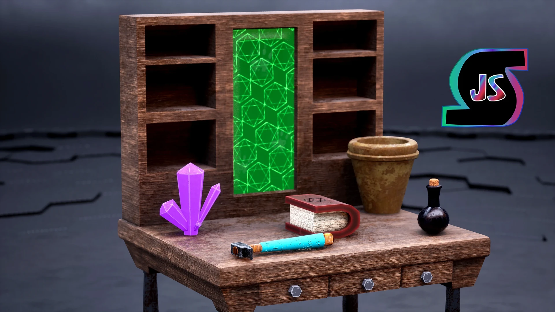 ArtStation - Arcane Workbench Low Poly Game Art (Studio II Final)
