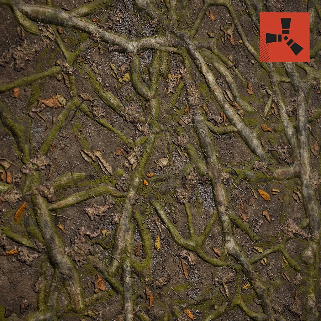 ArtStation - Tree Roots Floor - Rust