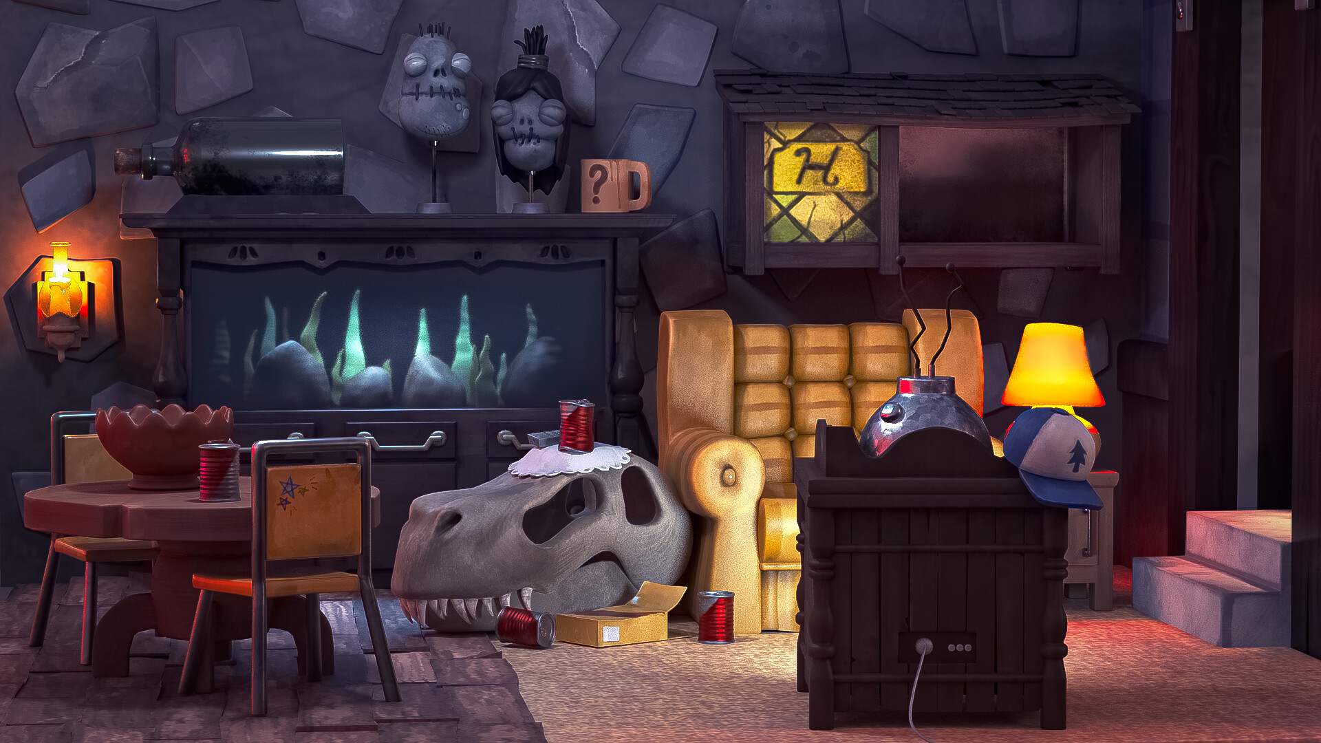 ArtStation - Gravity Falls - Mystery Shack