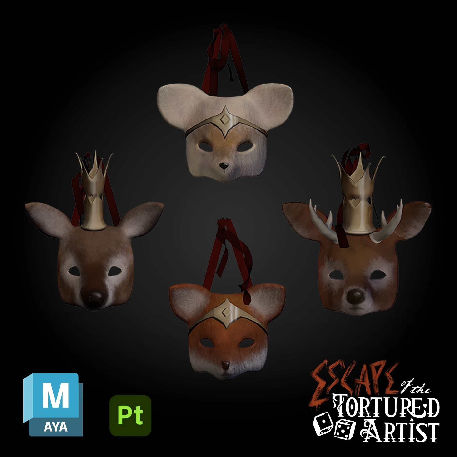 ArtStation - Small Asset Models and Textures - Escape of the Tortured Artist - Student Thesis ...