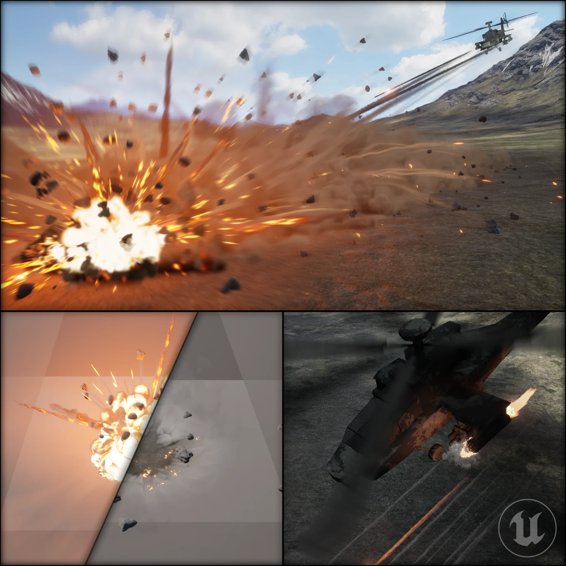 ArtStation - Helicopter Rocket Explosion