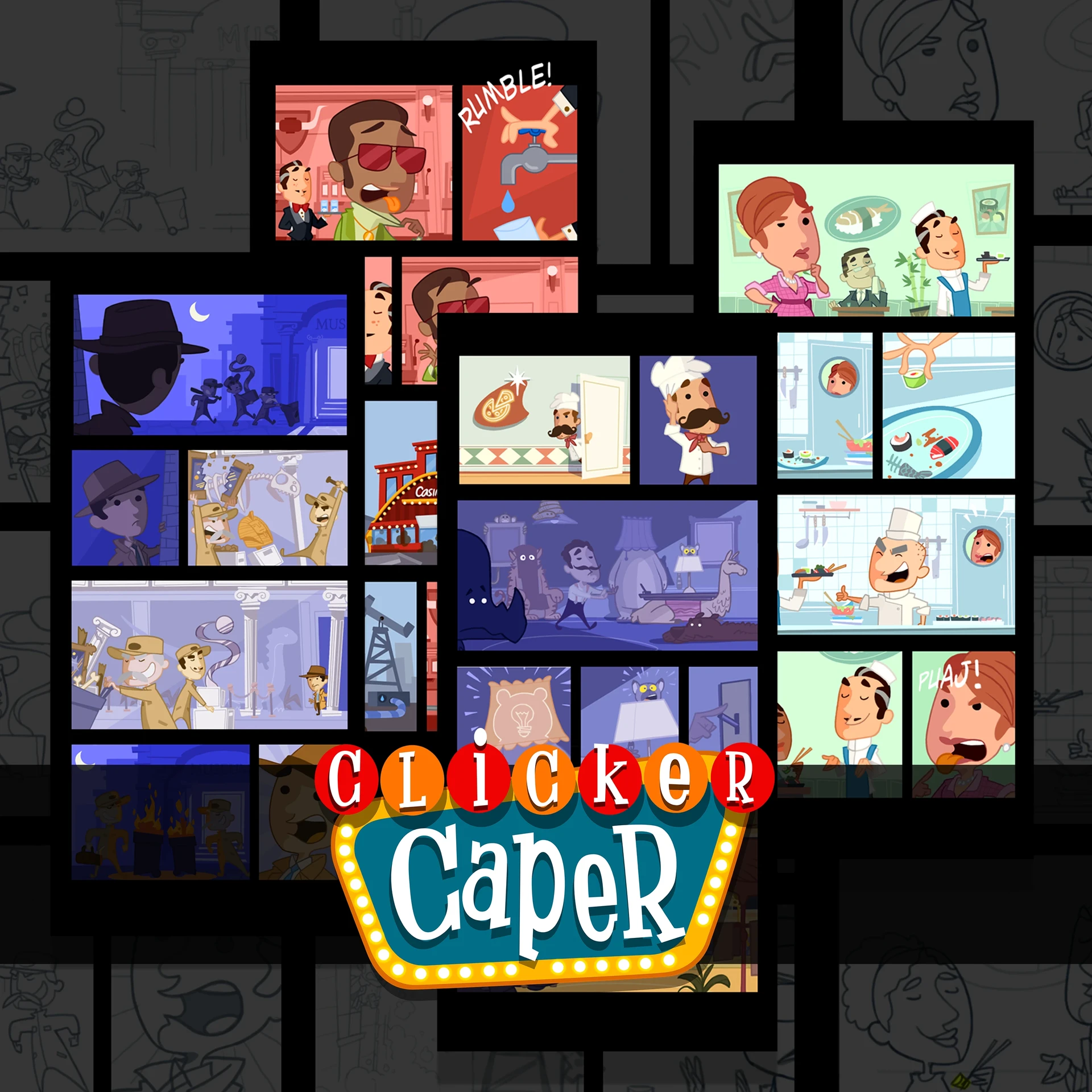 ArtStation - Clicker Caper - Motion Comic Art