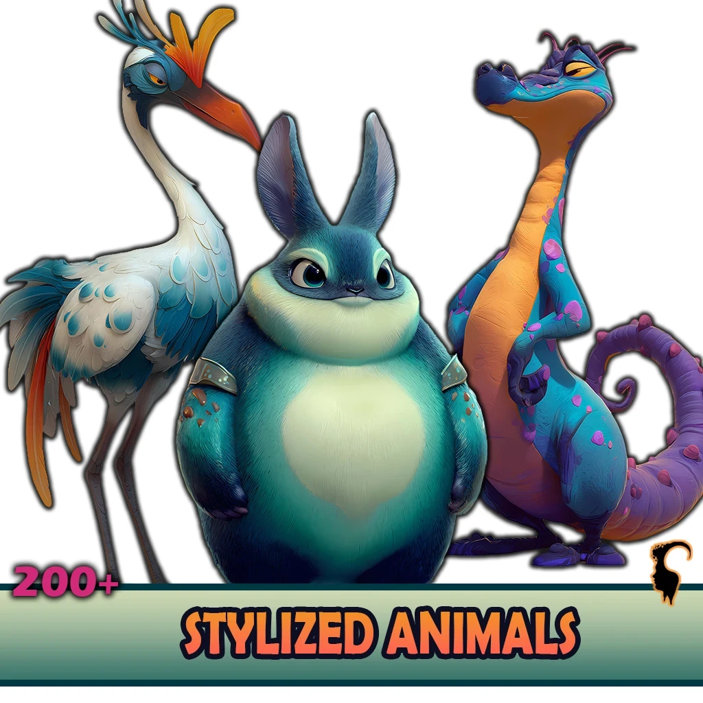 ArtStation - 200+ STYLIZED ANIMALS ILLUSTRATIONS - VOL.1