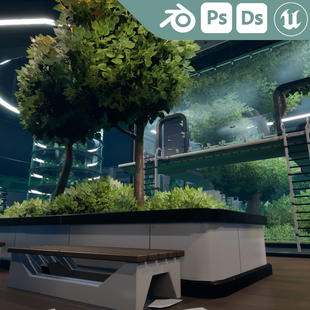 ArtStation - "EcoLabs" - Titanfall 2 inspired environment art study