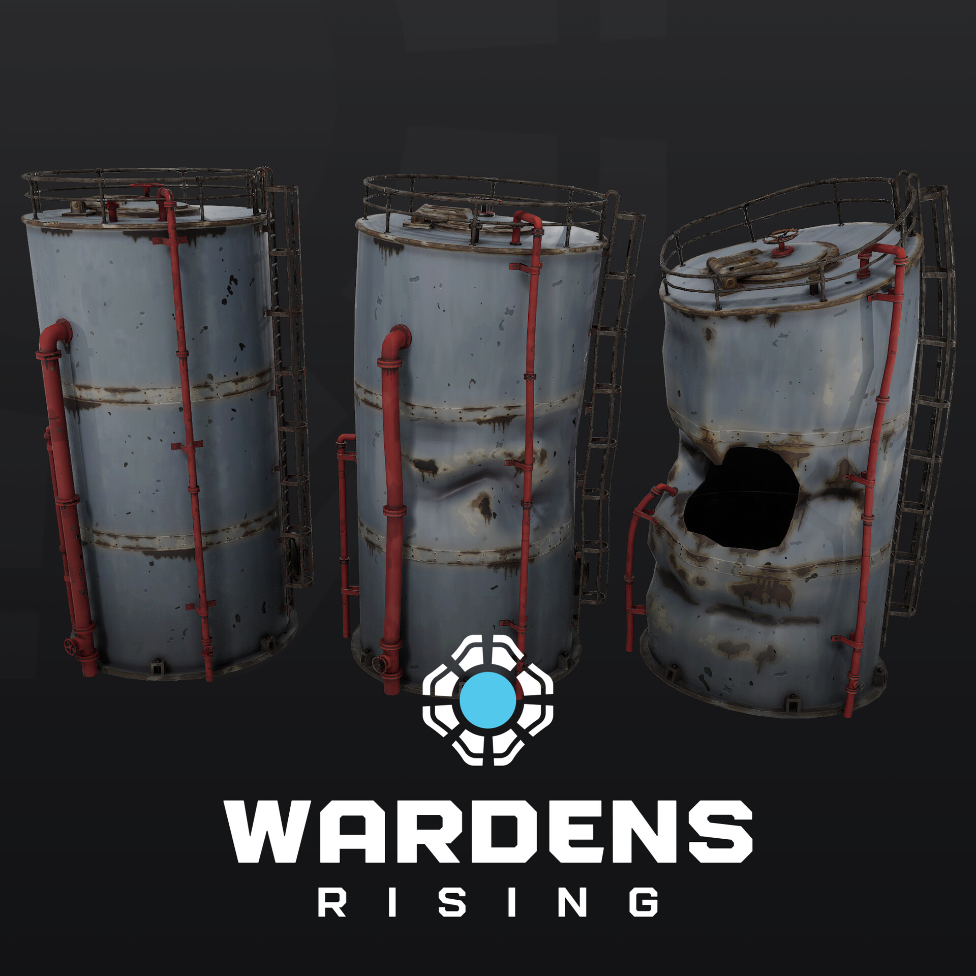 ArtStation - Wardens Rising (Unreleased) - Storage Tanks