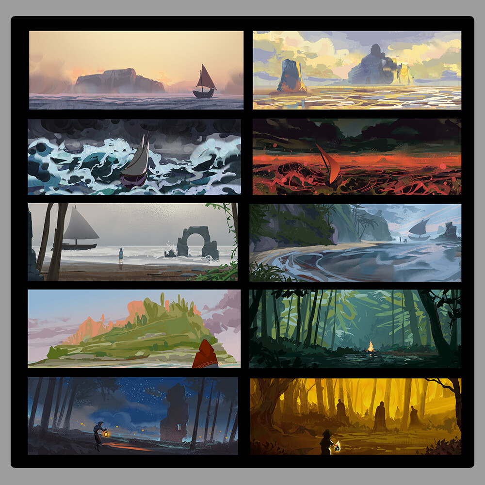 ArtStation - BOAT - Early Explorations & Misc