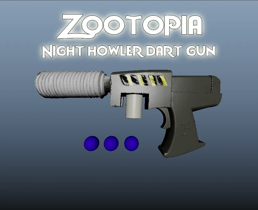 ArtStation - Zootopia Night Howlers Gun