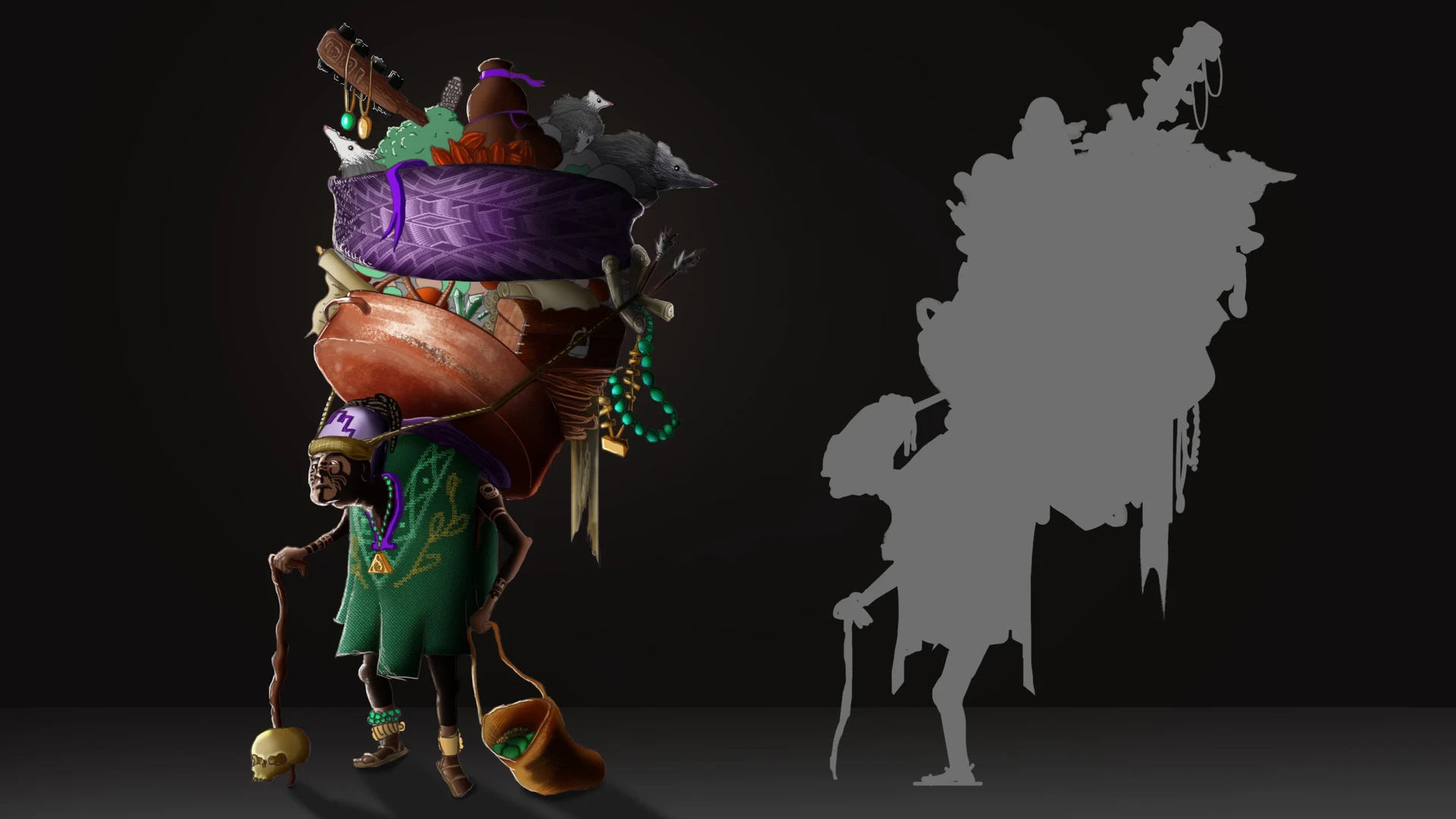 ArtStation - Mayan merchant (p'polom)