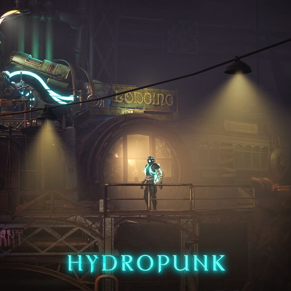 ArtStation - Mining Village | Hydropunk Level Art