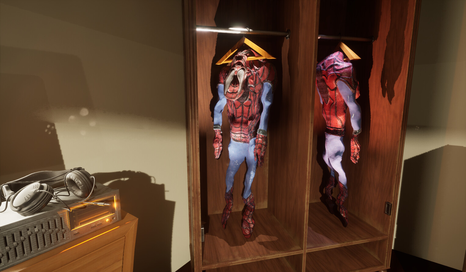 ArtStation - Hanging Spider-Man Suit Prop in Unreal Engine 5 Test Scene