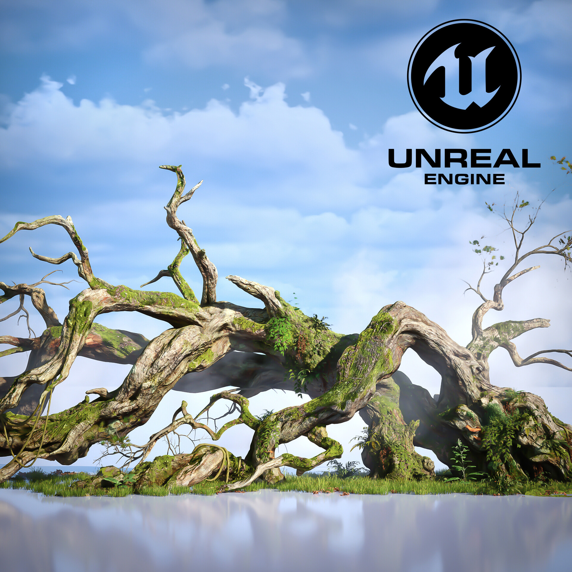 ArtStation - Withered tree vine 枯树藤
