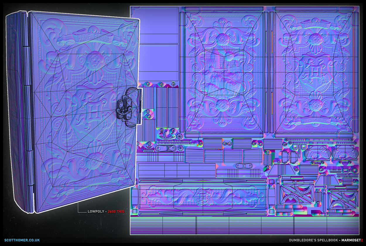 Scott Homer - Dumbledore's Spellbook [Low Poly]