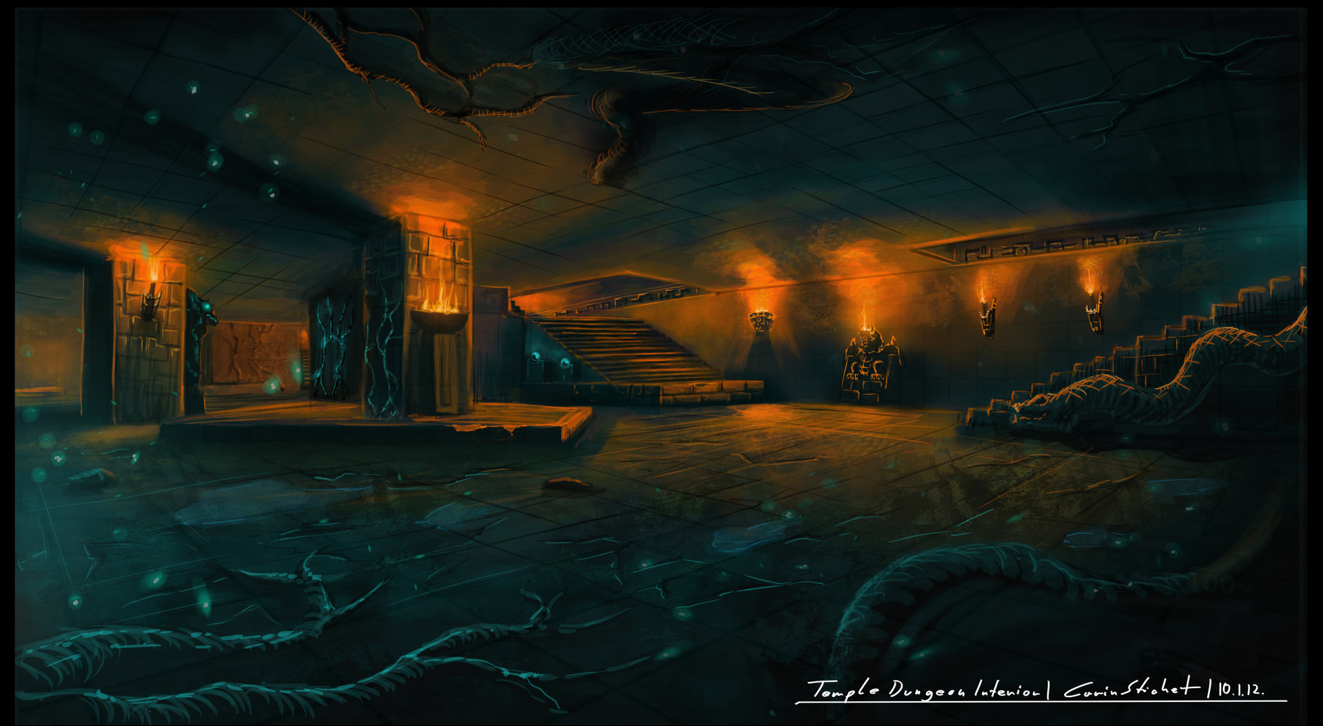 ArtStation - Temple Basement Concept
