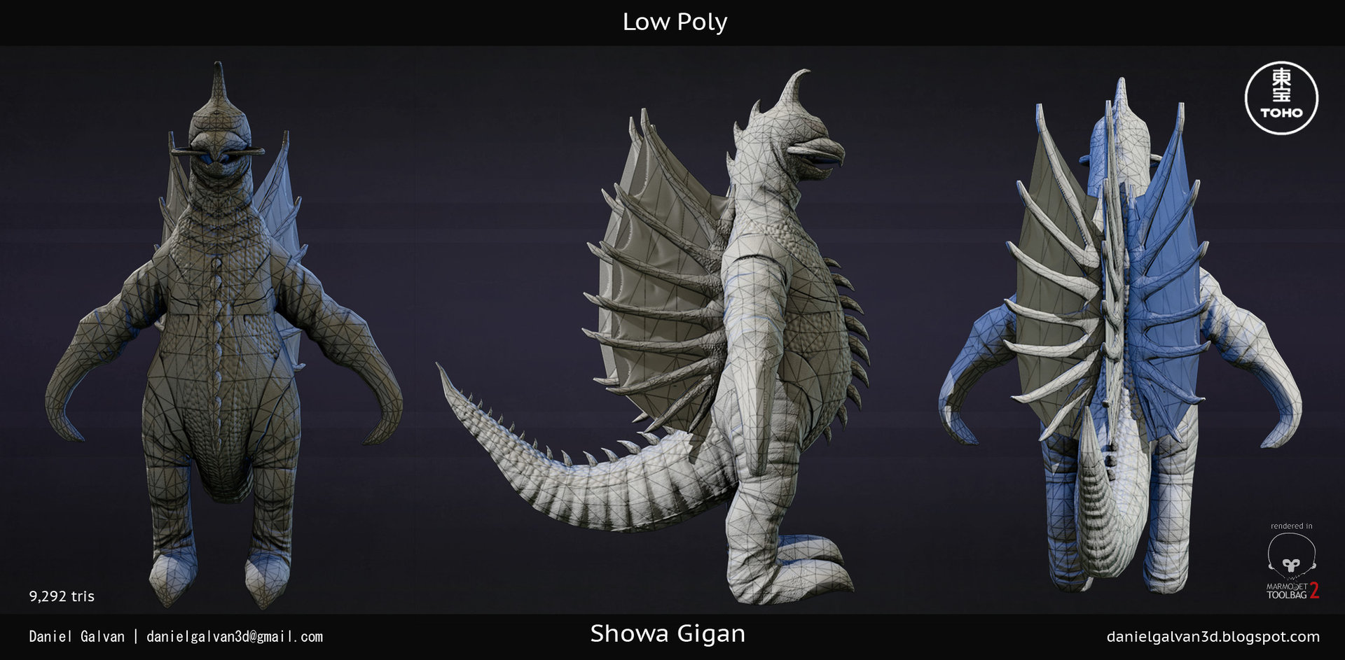 ArtStation - Low Poly Turnaround Wires