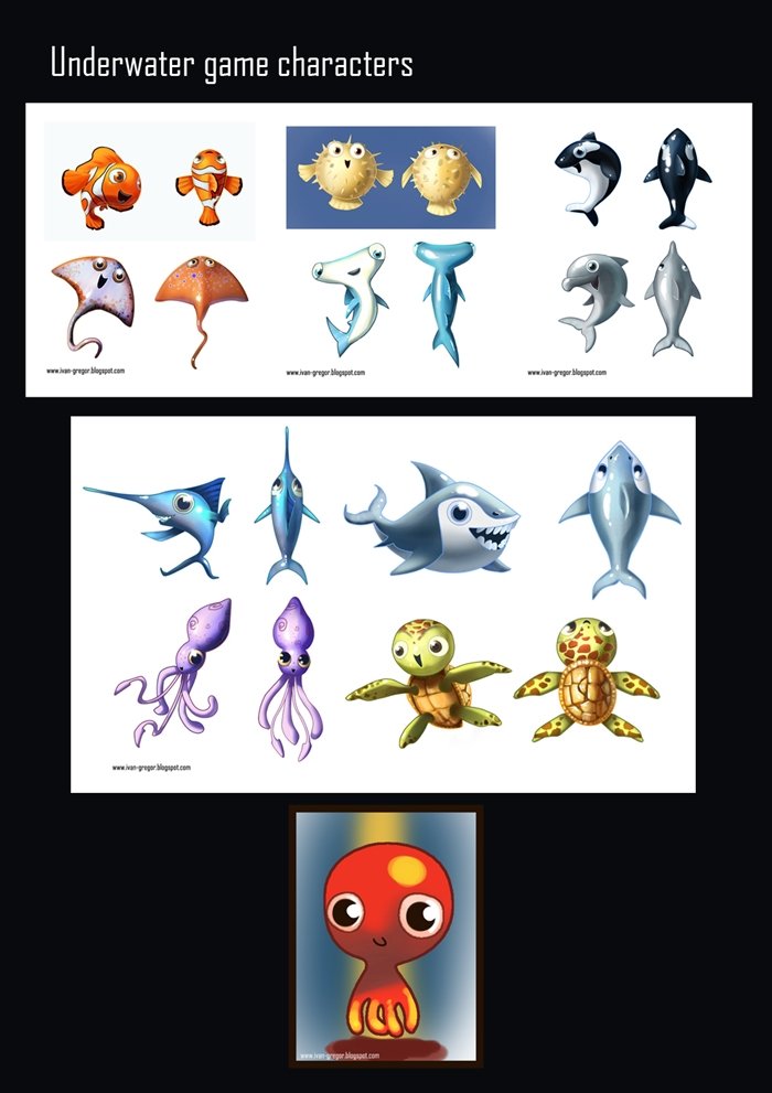 ArtStation - Underwater game characters