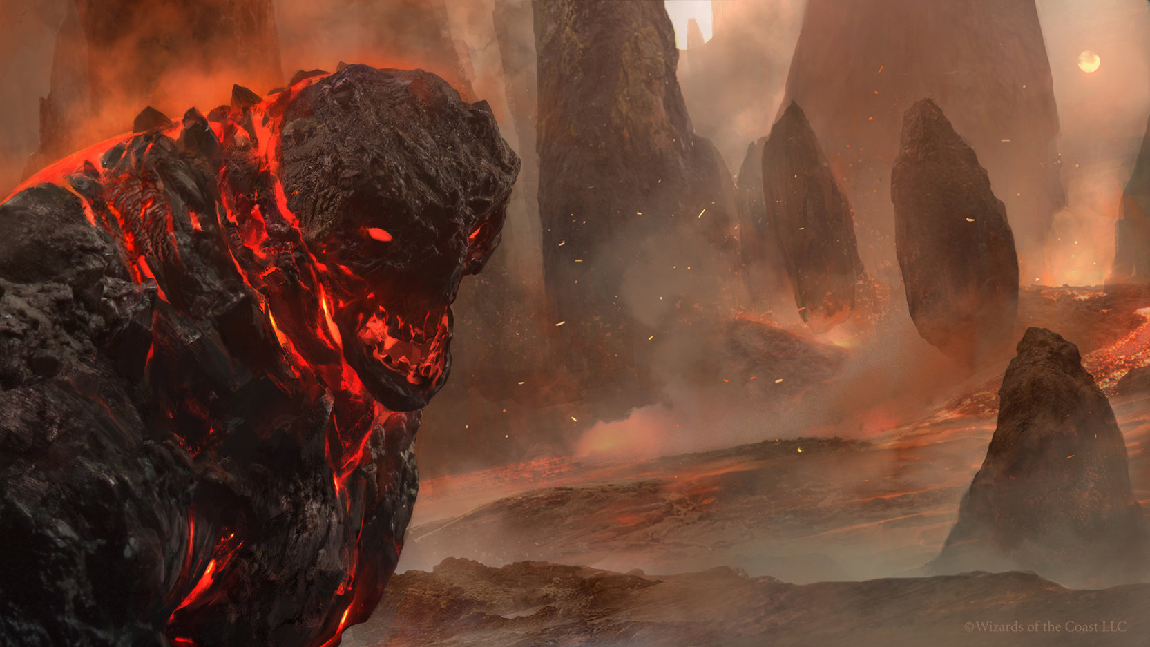 Artstation Duels Of The Planeswalkers 2014 Obsidian Lava Mage Brad Rigney