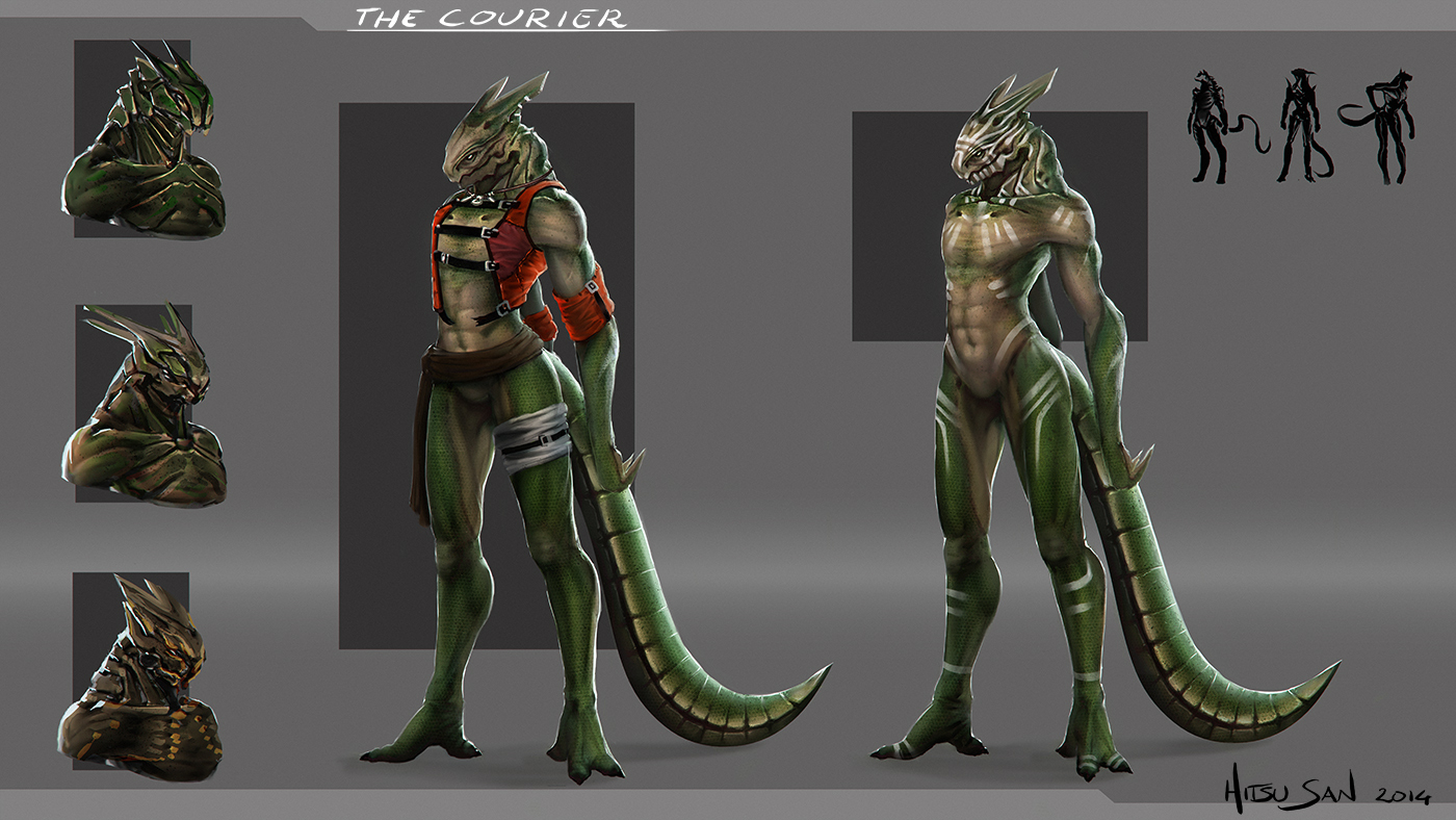 ArtStation - The Courier Concept Art