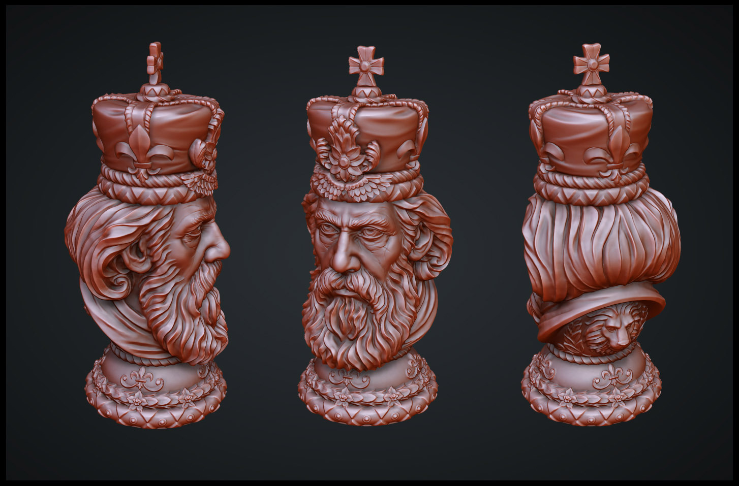 ArtStation - 2013 - Chess King Figure