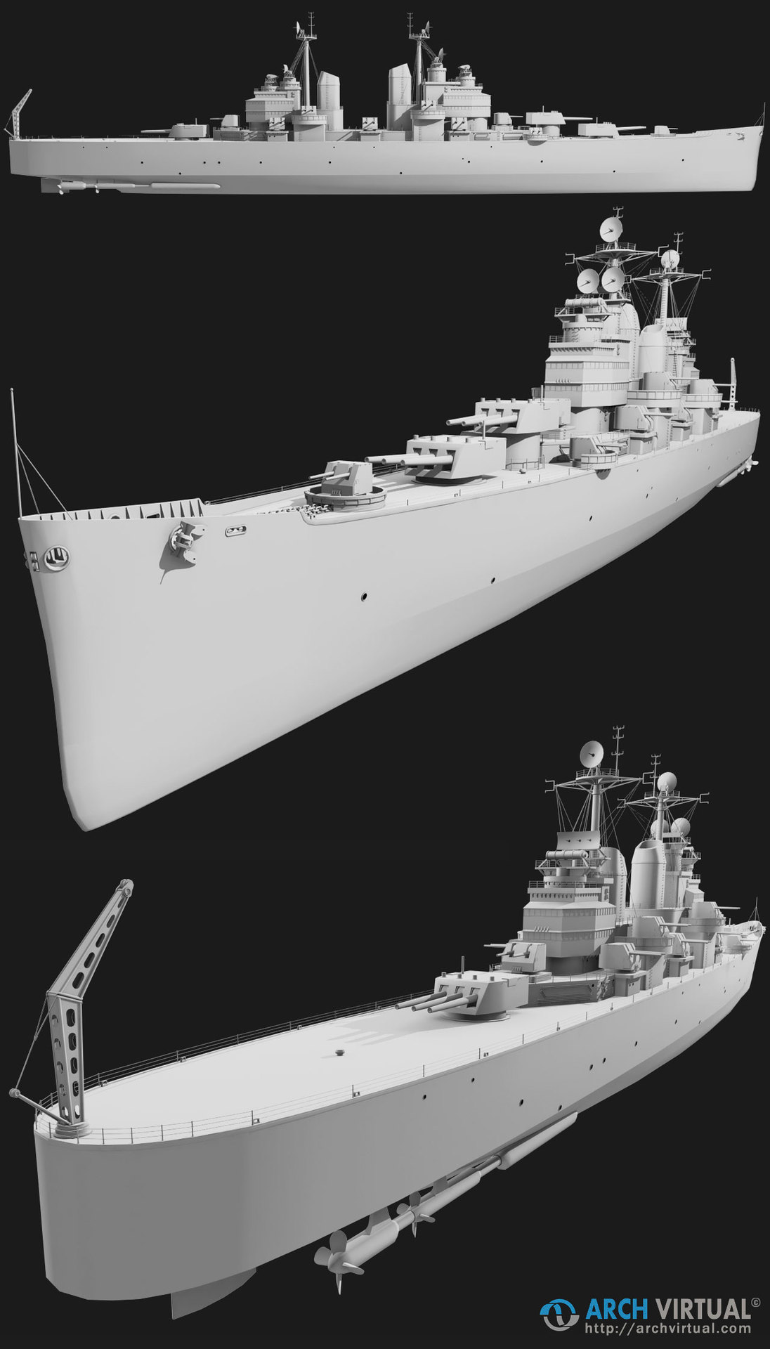 ArtStation - USS-Helena-CA-75