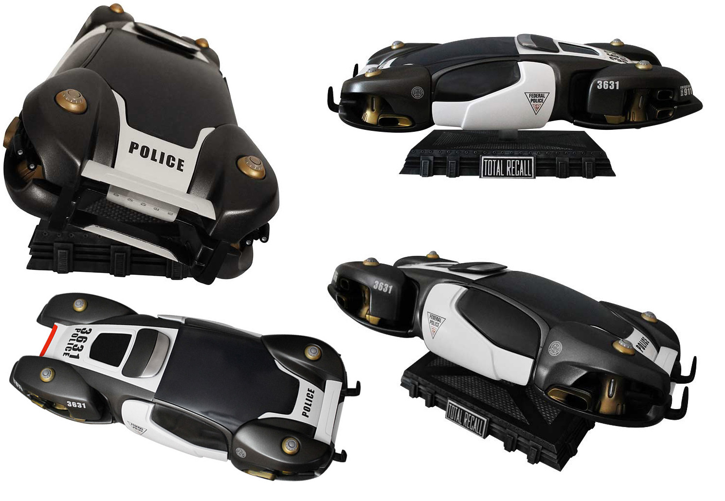 Alterton bizarre - Total Recall Police car pre-painted statue