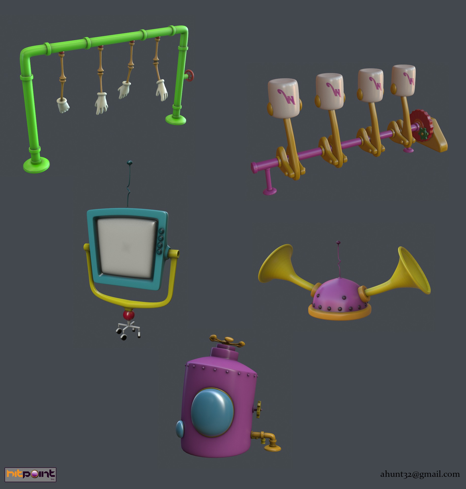 ArtStation - Props for Wonkaween Adventure