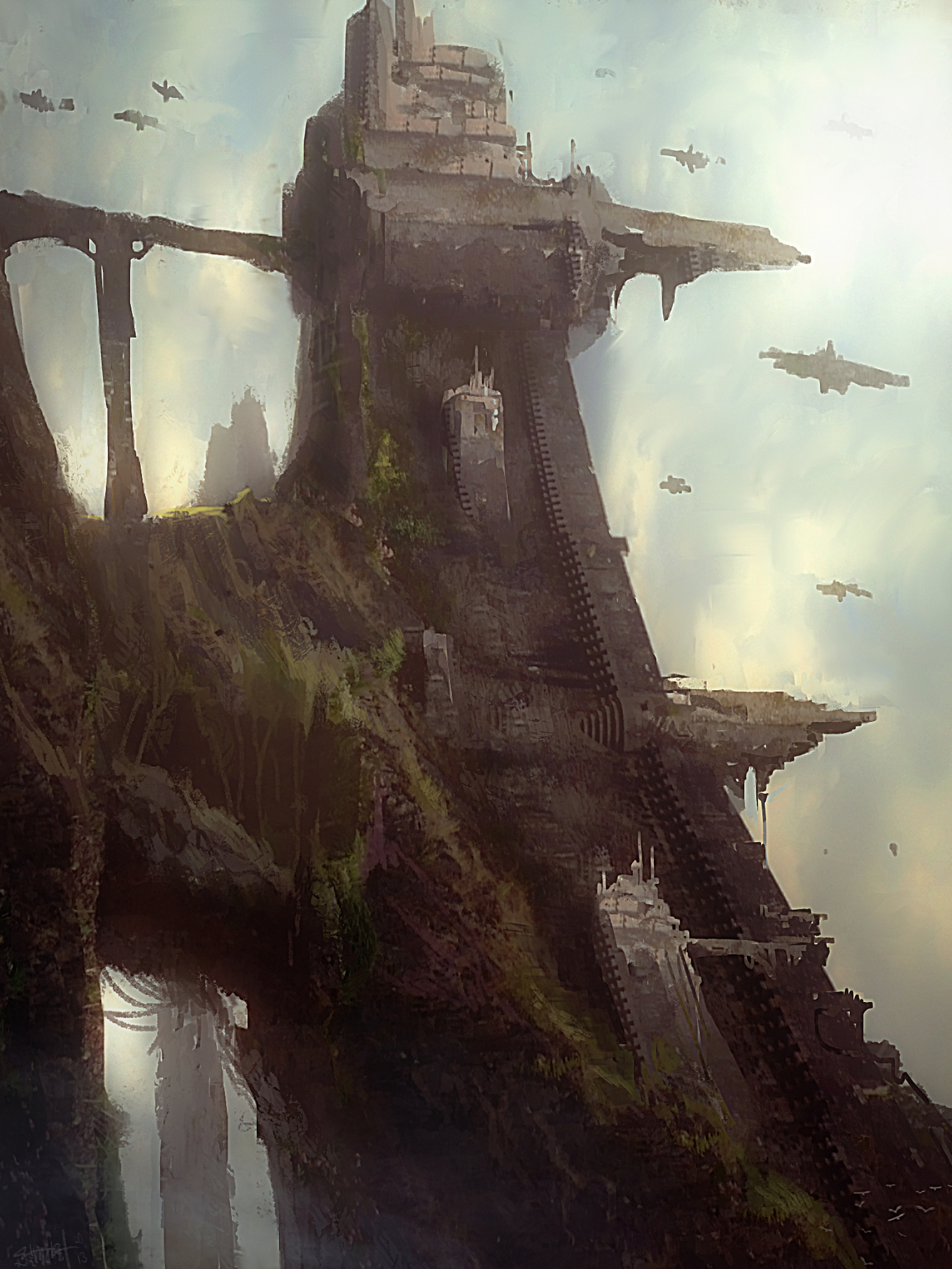 ArtStation - medieval spaceport