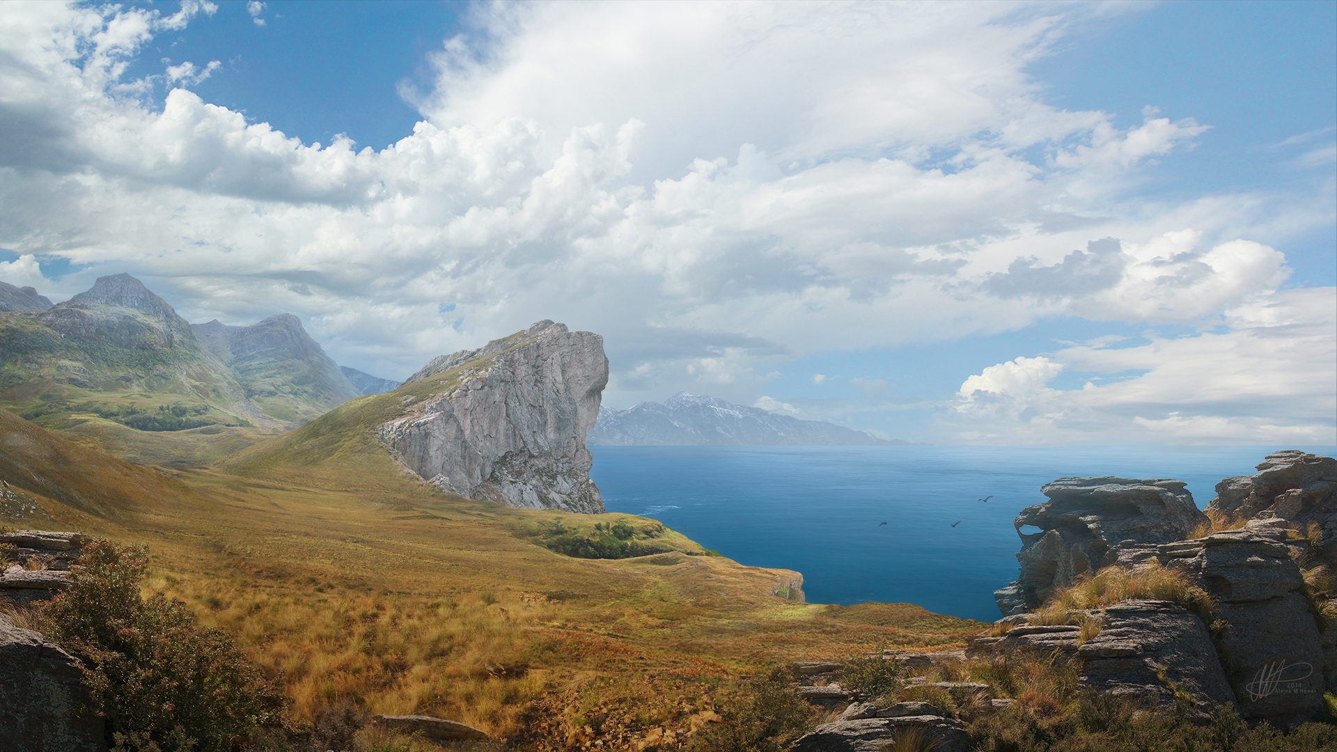 ArtStation - Oceanside Cliffs