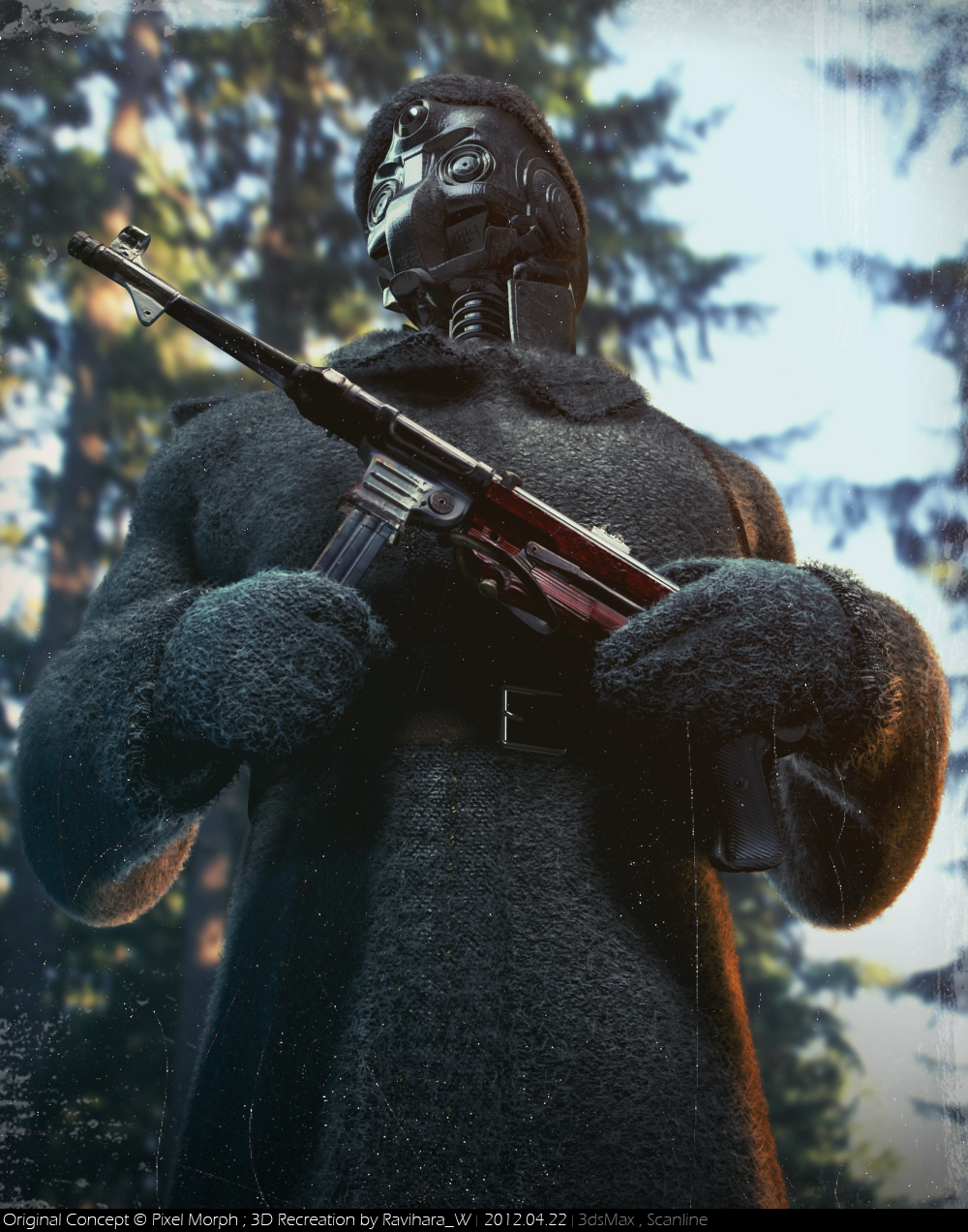 ArtStation - Bot Soldier 3D Recreation