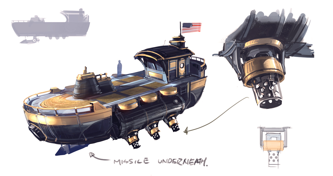 Ben Lo - Bioshock Infinite - Airships