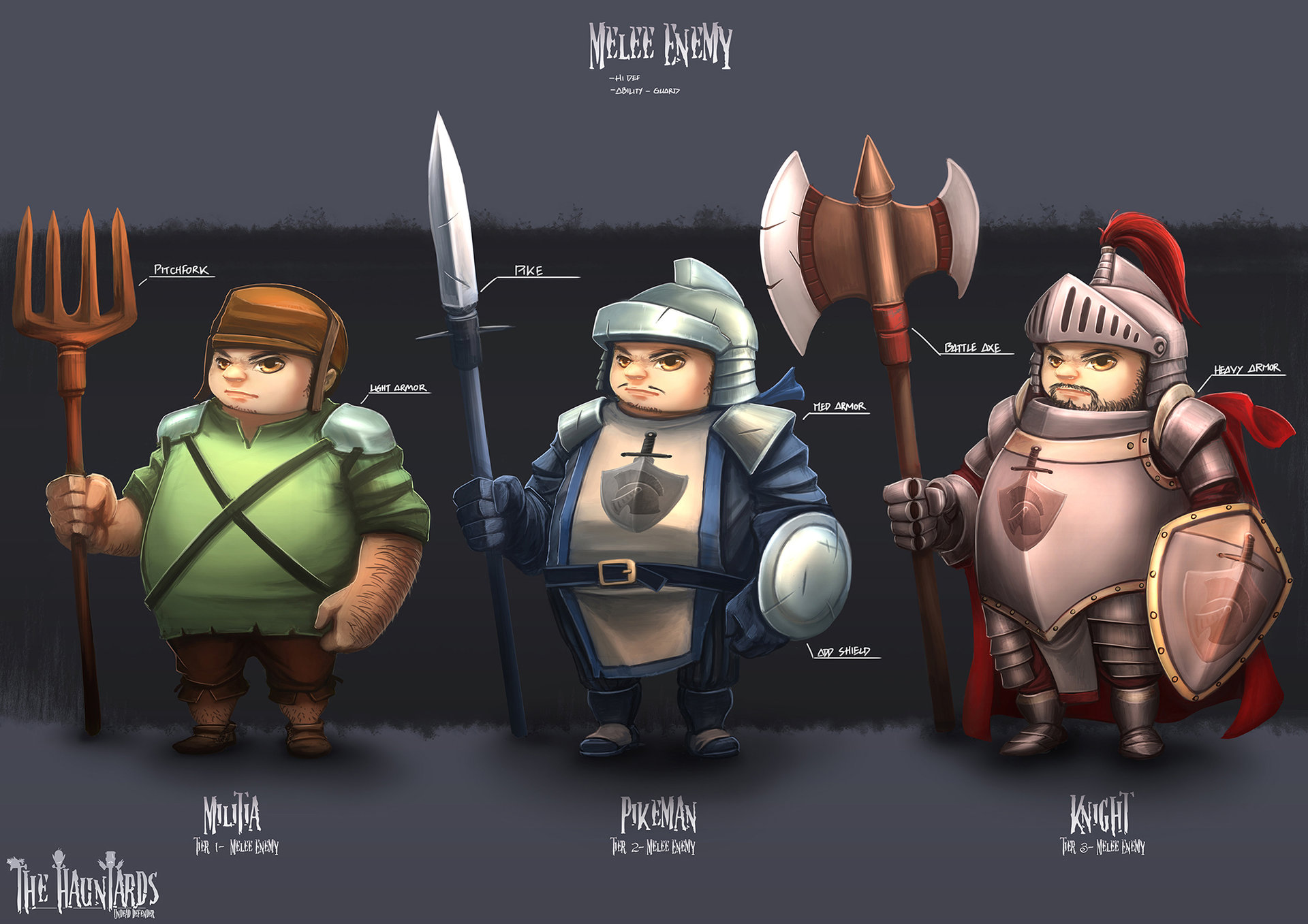 ArtStation - The Hauntards - Melee Enemies