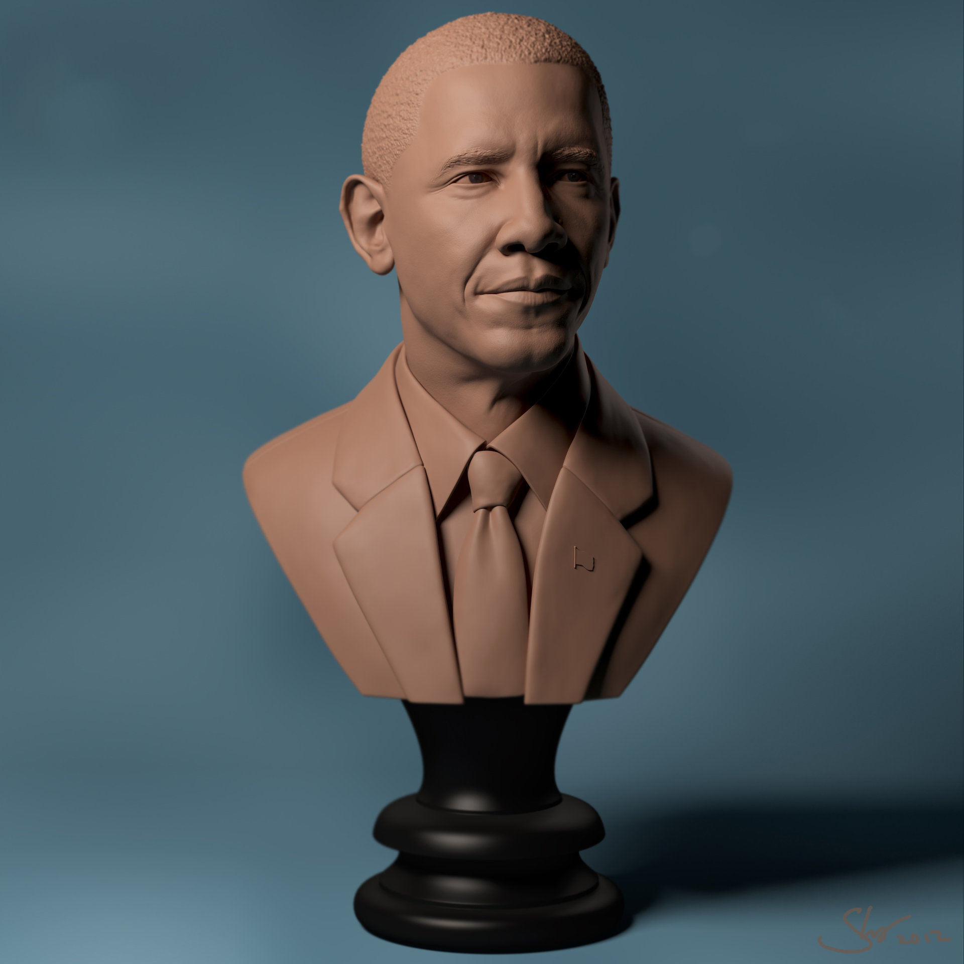 ArtStation - Obama Bust
