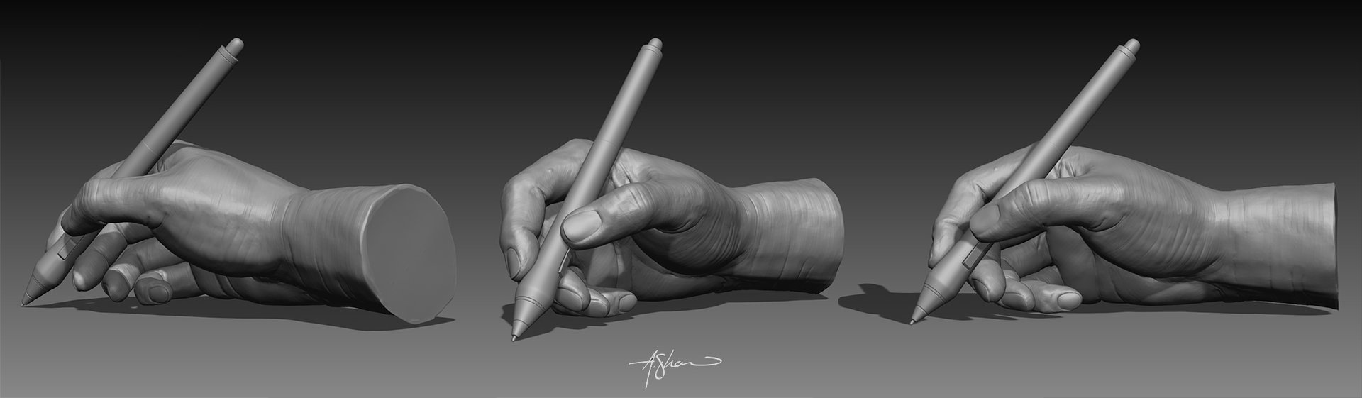 Adam Shaw - Hand Sculpt - Zbrush